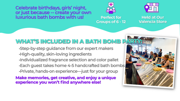 BATH BOMB MAKING PARTIES